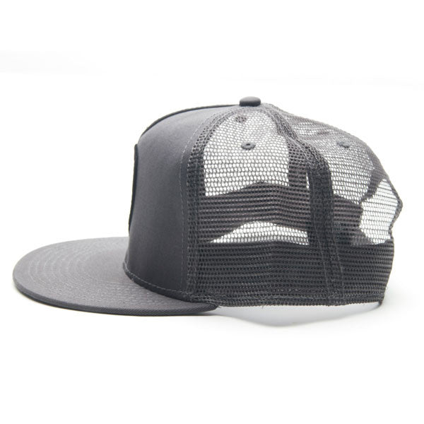 Script Patch Hat Mesh Back - Grey | The Mainline Coffee Co.